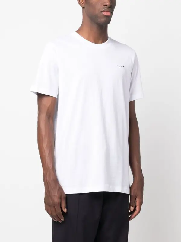 Marni Logo-print Cotton T-shirt - White
