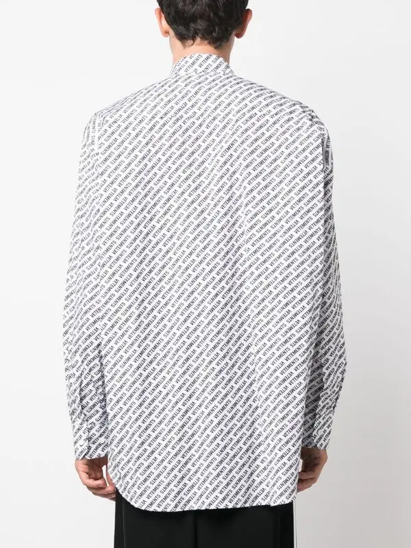 Vetements Logo-print Cotton Shirt
