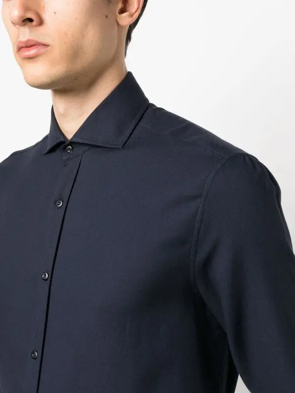 Brunello Cucinelli Button-up Cotton-cashmere Shirt