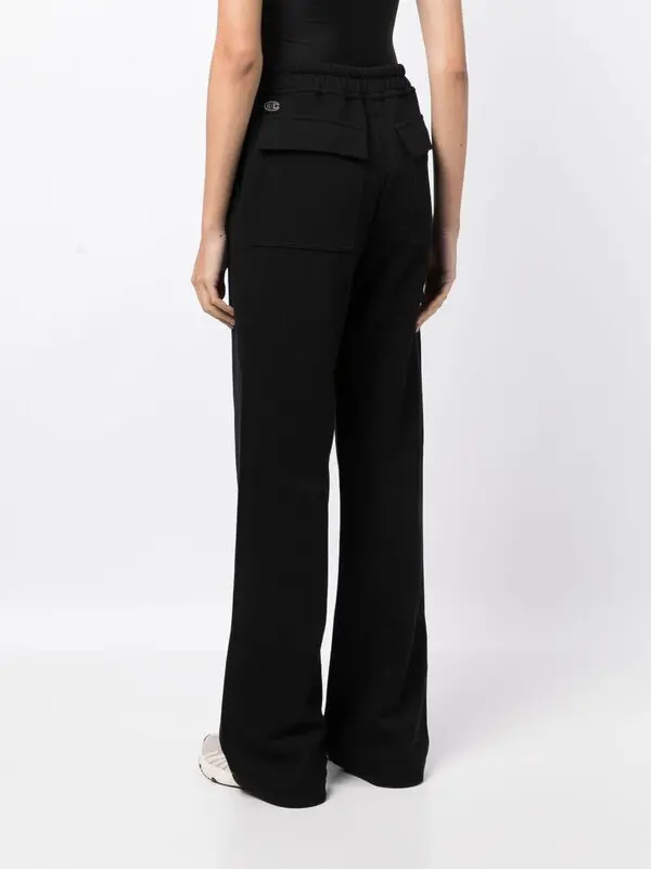 Rick Owens Logo-embroidered Track Trousers
