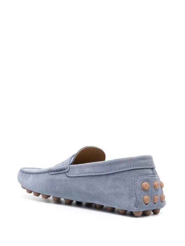 TOD'S Gommino Suede Driving Loafers - Blue