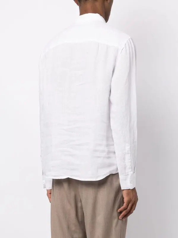 JAMES PERSE Long-sleeved Linen Shirt - White