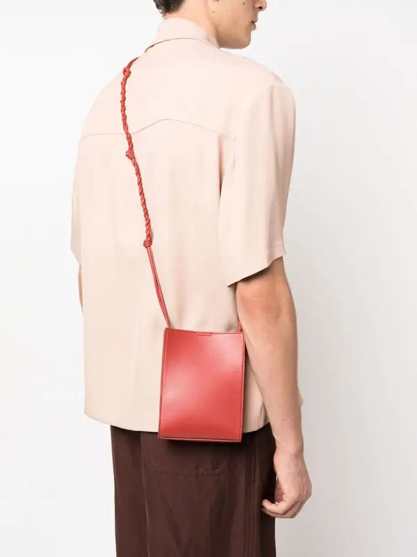 JIL SANDER Debossed-logo Shoulder Bag