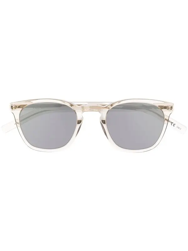 Saint Laurent Sl28 Slim Sunglasses - White
