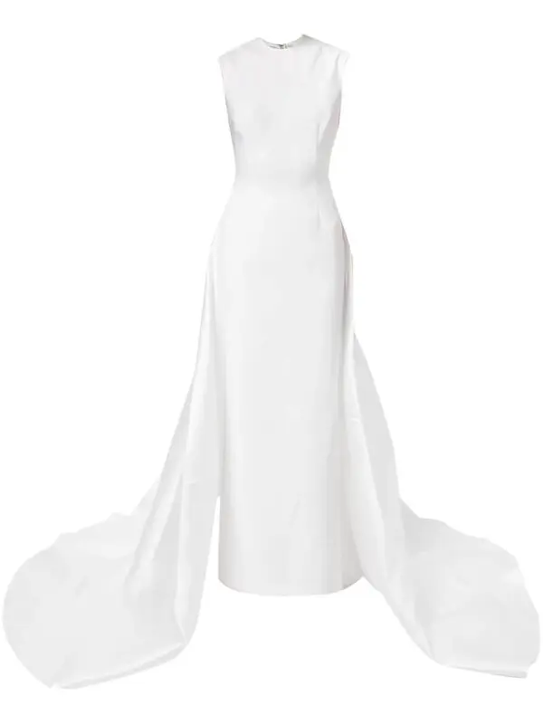 Solace London Flor Sleeveless Train Dress
