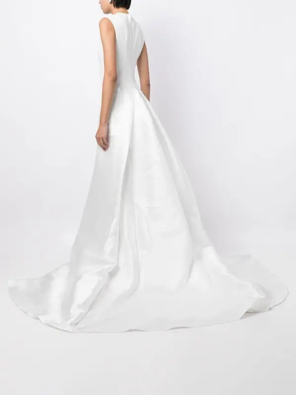 Solace London Flor Sleeveless Train Dress