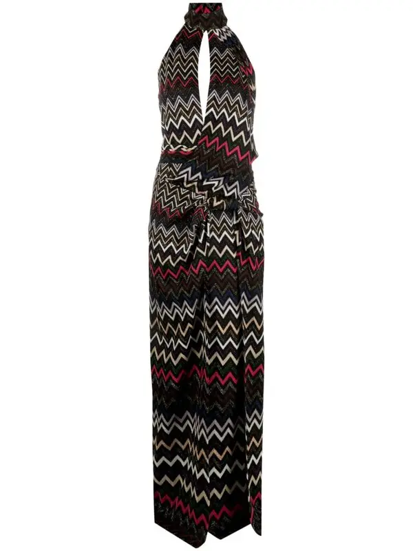 Missoni Zigzag Halterneck Maxi Dress