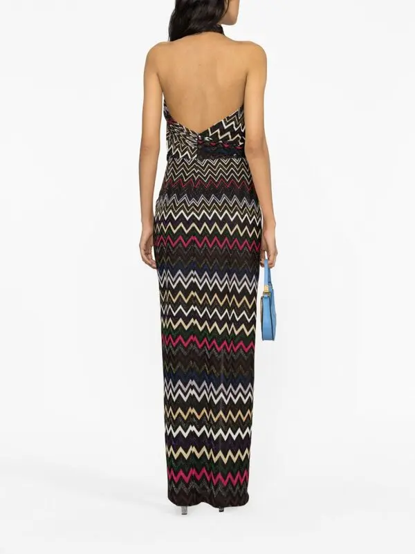 Missoni Zigzag Halterneck Maxi Dress