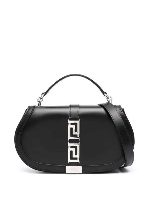Versace Greca Goddess Leather Shoulder Bag