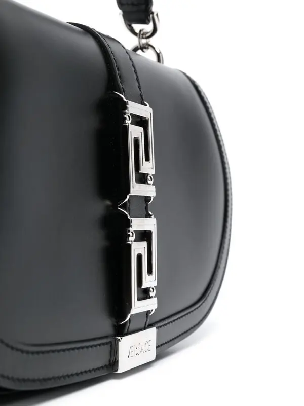 Versace Greca Goddess Leather Shoulder Bag