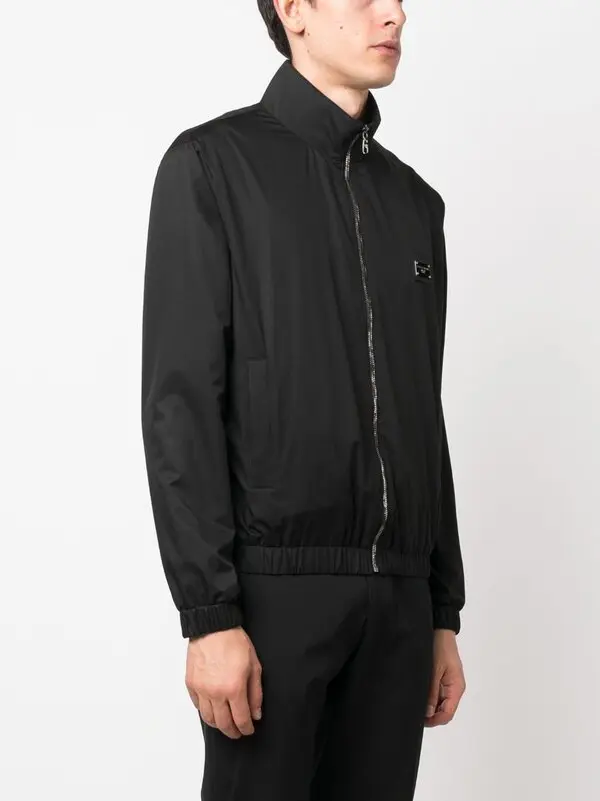 Dolce & Gabbana Logo-plaque Lightweight Jacket - Black