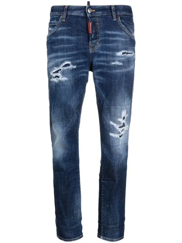 Dsquared2 Mid-rise Skinny Jeans - Blue