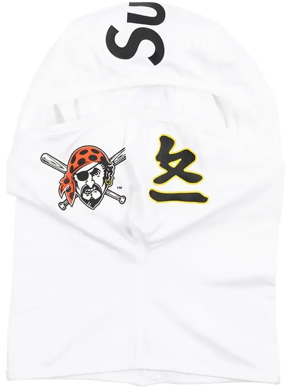 Supreme X Mlb Kanji Teams Pittsburgh Pirates Balaclava - White