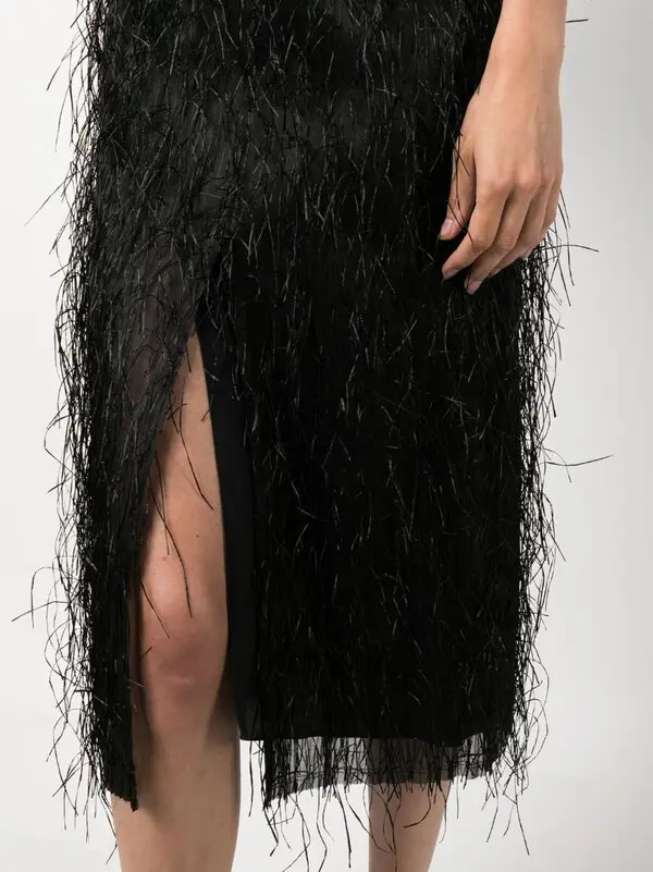 LANVIN Fringed Midi Dress