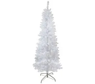 NORTHLIGHT 6' Pencil White Spruce Christmas Tre - One-color