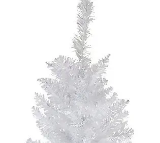 NORTHLIGHT 6' Pencil White Spruce Christmas Tre