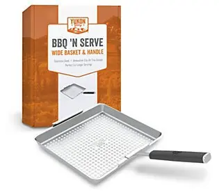 YUKON GLORY Bbq 'n Serve Wide Bbq Grill Basket - One-color