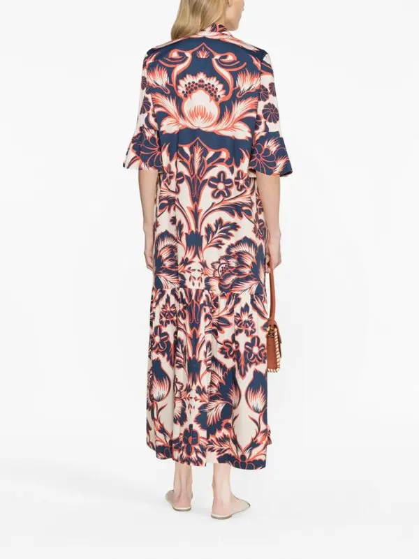 La DoubleJ Artemis Cotton Midi Dress - Blue