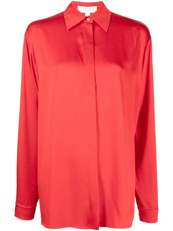 Michael Kors Pointed-collar Long-sleeve Shirt