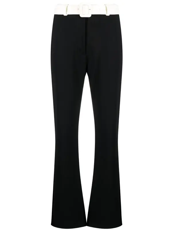 Viktor & Rolf Buckle Straight-leg Trousers - Black