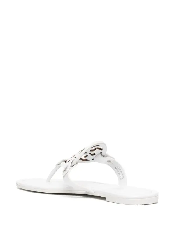 Tory Burch Miller Cut-out Leather Flip-flops