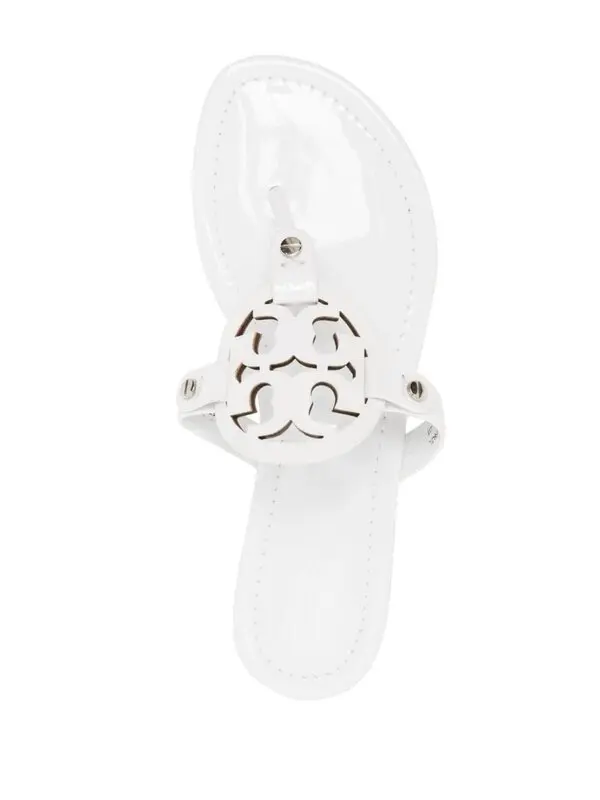 Tory Burch Miller Cut-out Leather Flip-flops