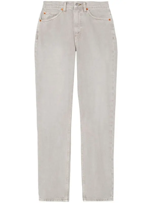 RE/DONE 70s Stove Pipe High-rise Jeans - Grey