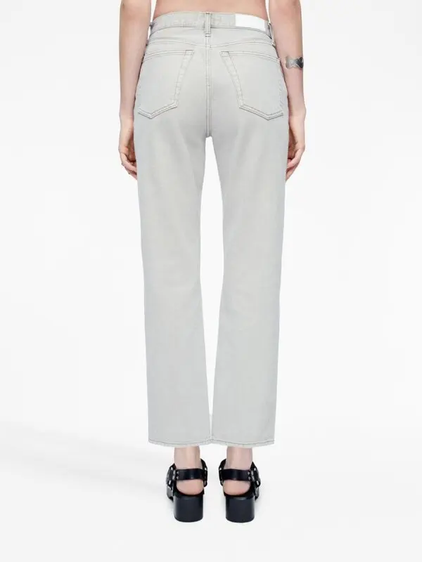 RE/DONE 70s Stove Pipe High-rise Jeans - Grey