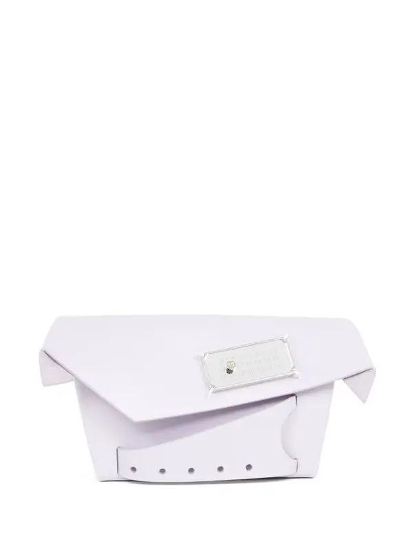 MAISON MARGIELA Medium Snatched Classique Clutch - Purple