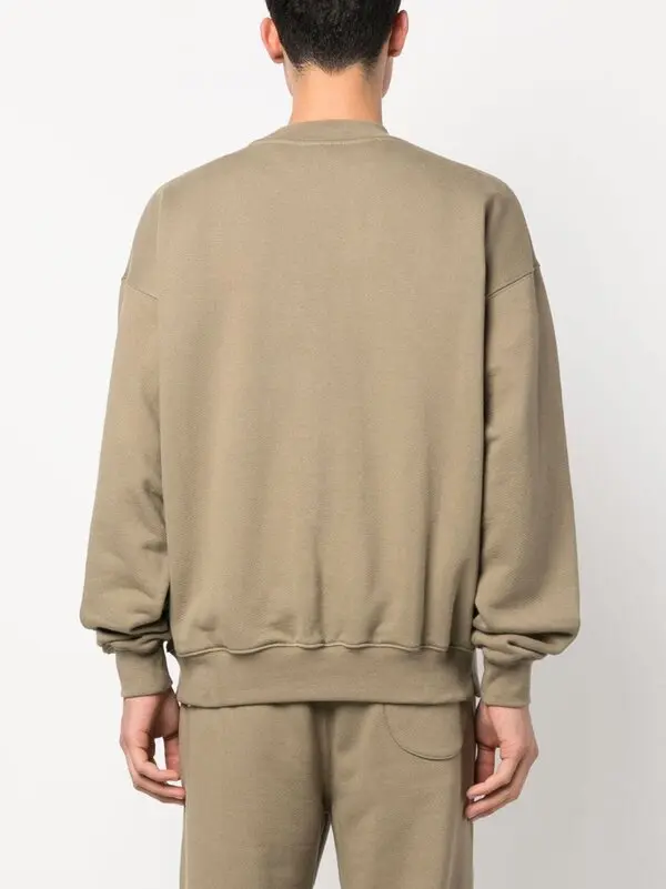 Off-White Logo-embroidered Cotton Sweatshirt