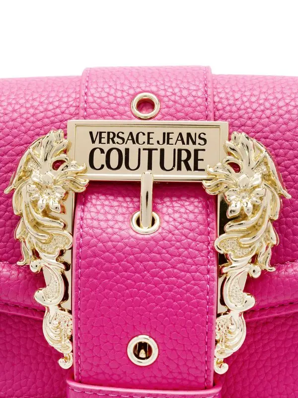 Buy Versace Baroque-buckle Shoulder Bag - Pink At 27% Off