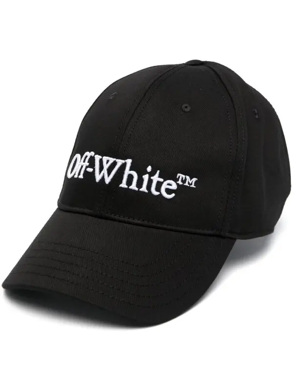 Off-White Logo-embroidered Baseball Cap - Black