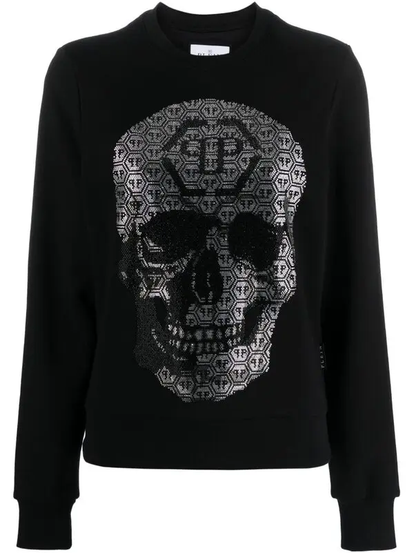 Philipp Plein 3d Skull-embellished Sweatshirt