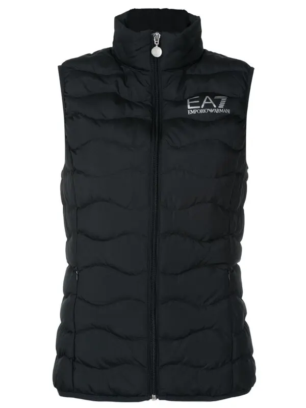 EA7 Core Padded Gilet - Black