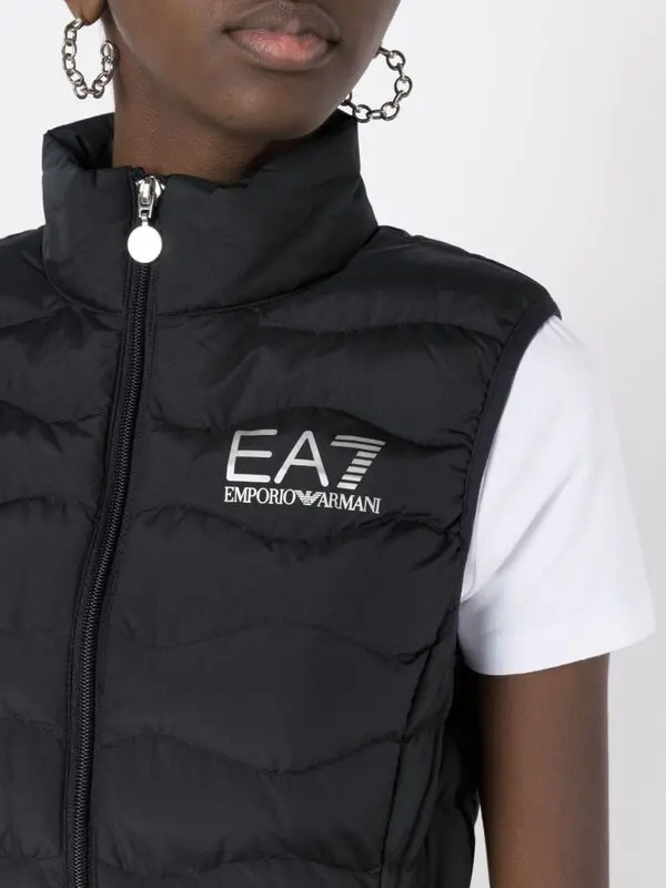 EA7 Core Padded Gilet - Black