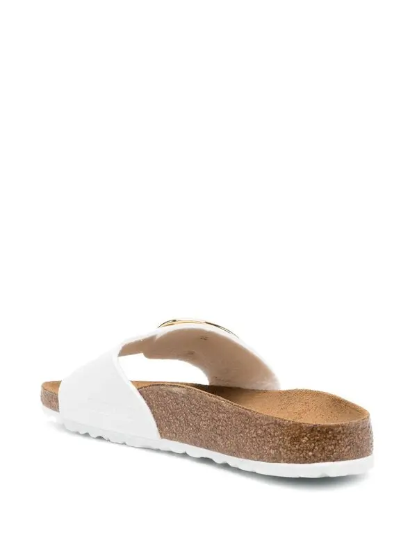 BIRKENSTOCK Madrid Big Buckle Leather Sandals - White