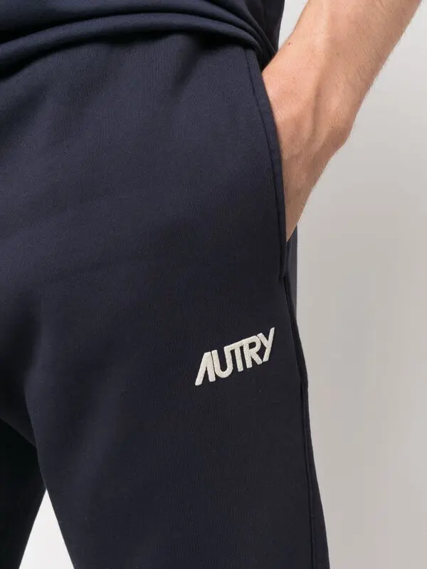 AUTRY Logo-appliqué Track Trousers - Blue