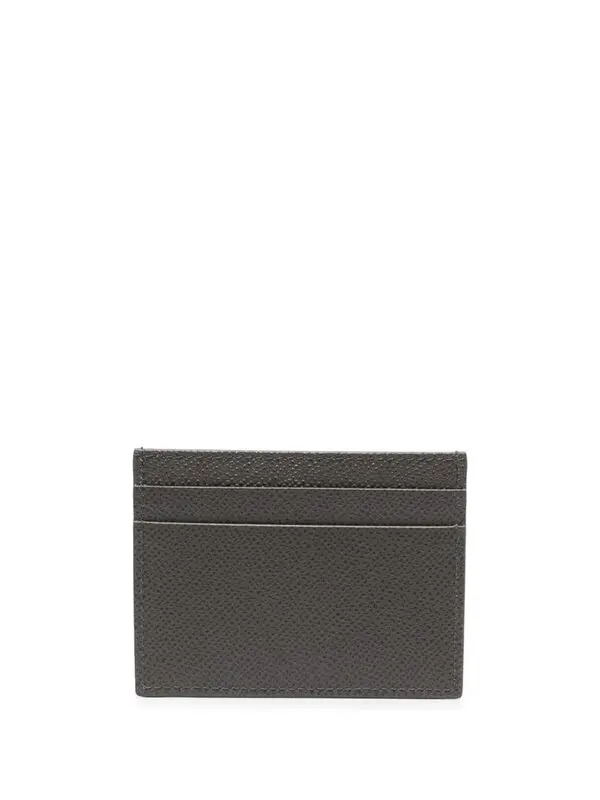 Dolce & Gabbana Dauphine Logo-plaque Leather Cardholder - Grey