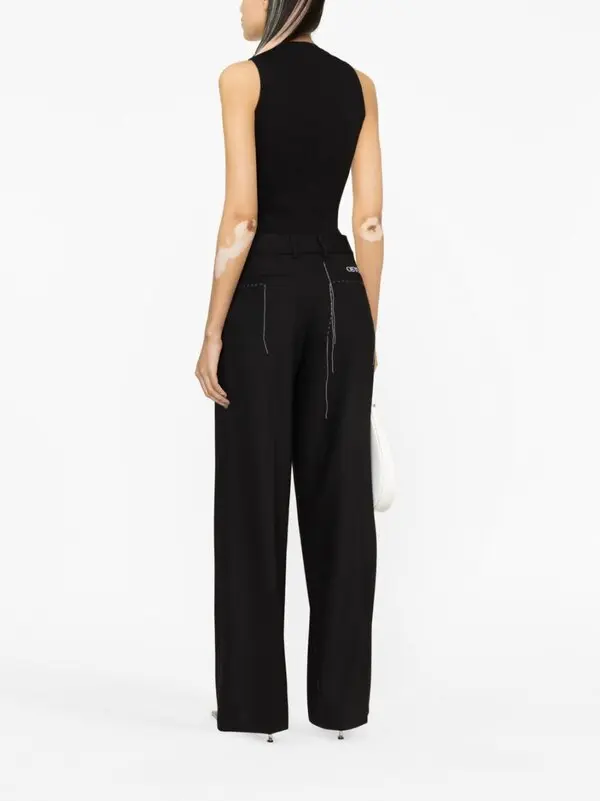Off-White Logo-print Ribbed Knit Tank Top