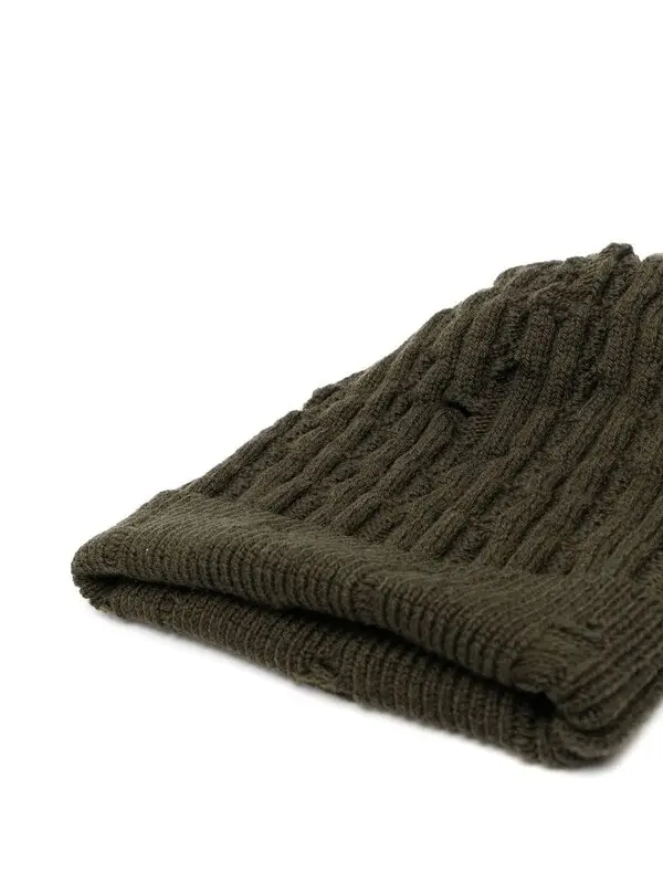Roberto Cavalli Distressed-effect Beanie