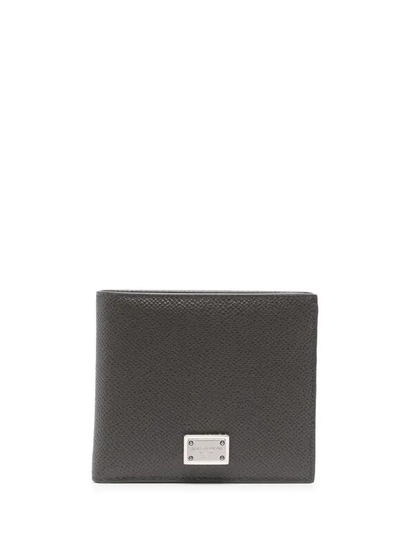 Dolce & Gabbana Bi-fold Leather Wallet - Grey