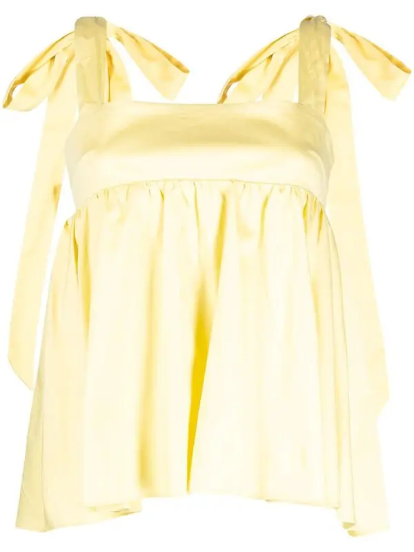 KIKA VARGAS Susan Sleeveless Top - Yellow