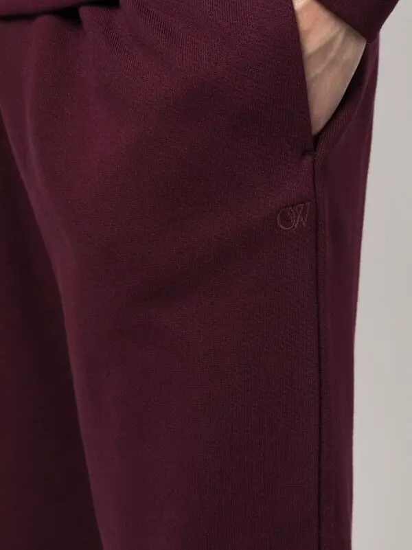 Off-White Logo-embroidered Cotton Track Pants