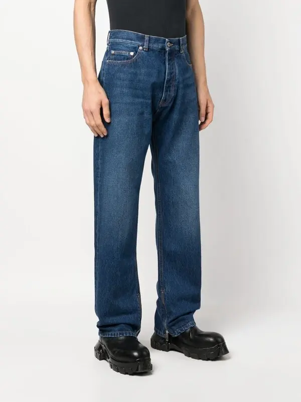 Off-White Skate Zip-detail Jeans - Blue