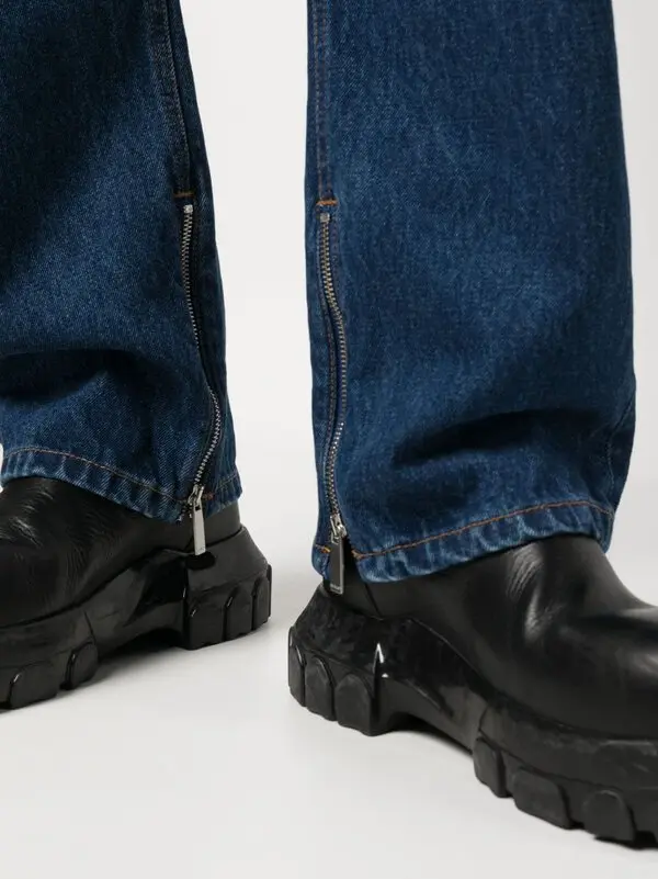 Off-White Skate Zip-detail Jeans - Blue