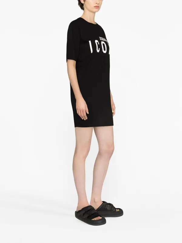 Dsquared2 Logo-print T-shirt Dress - Black