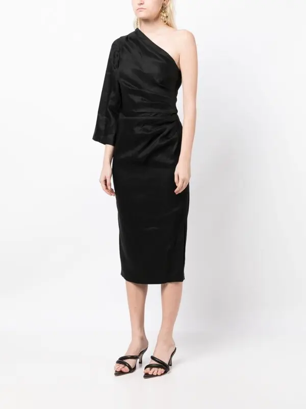 Veronica Beard Patsy Asymmetric Midi Dress