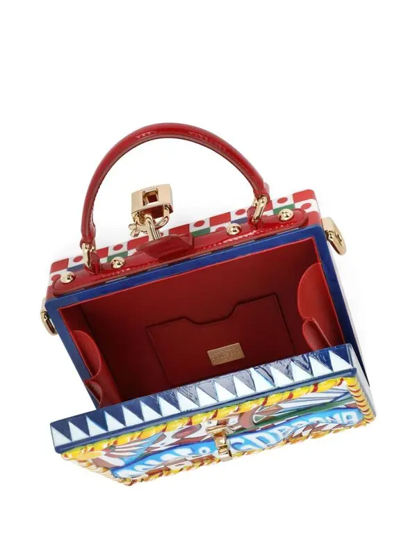 Dolce & Gabbana Dolce Box Carretto-print Tote - Red