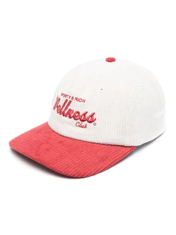SPORTY & RICH Embroidered-logo Twill Cap - White