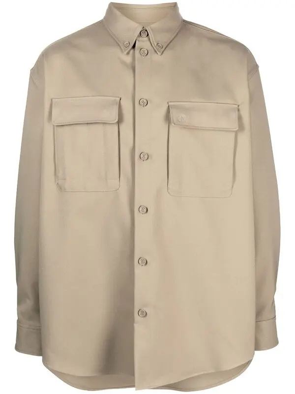 Off-White Long-sleeve Shirt - Green